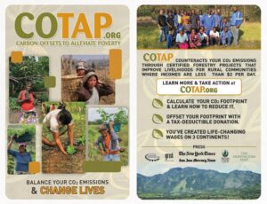 Request a free COTAP marketing display! - COTAP.org - Carbon Offsets To Alleviate Poverty